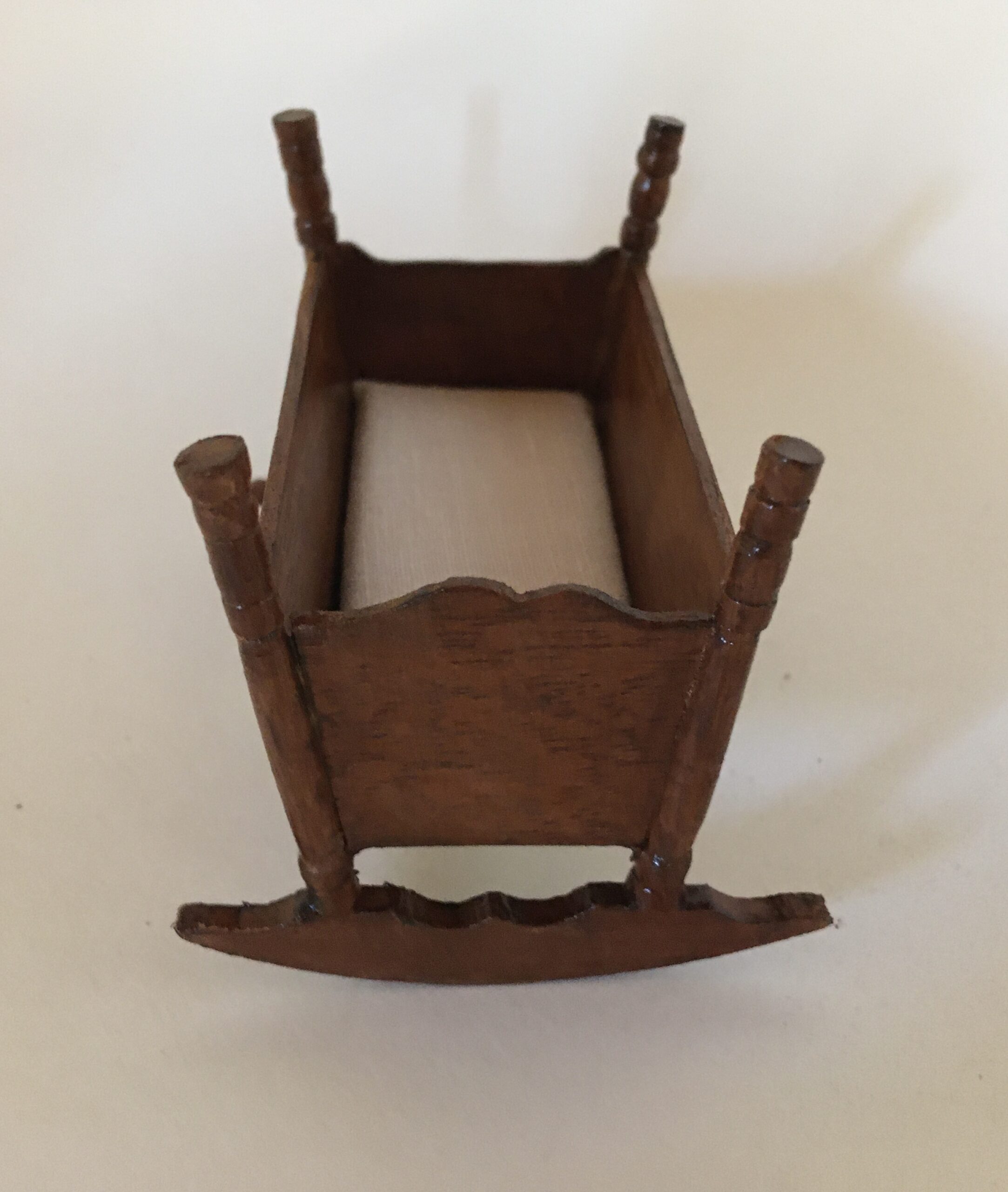 Hand made miniature cradle - Arch House Miniatures